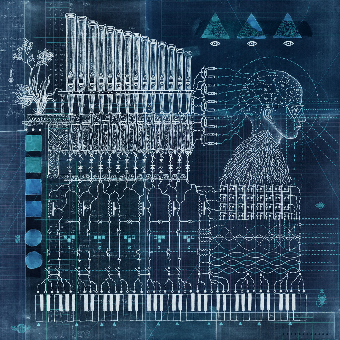 Music, Mind and Meaning, Archival Blue Print – Daniel Martin Diaz