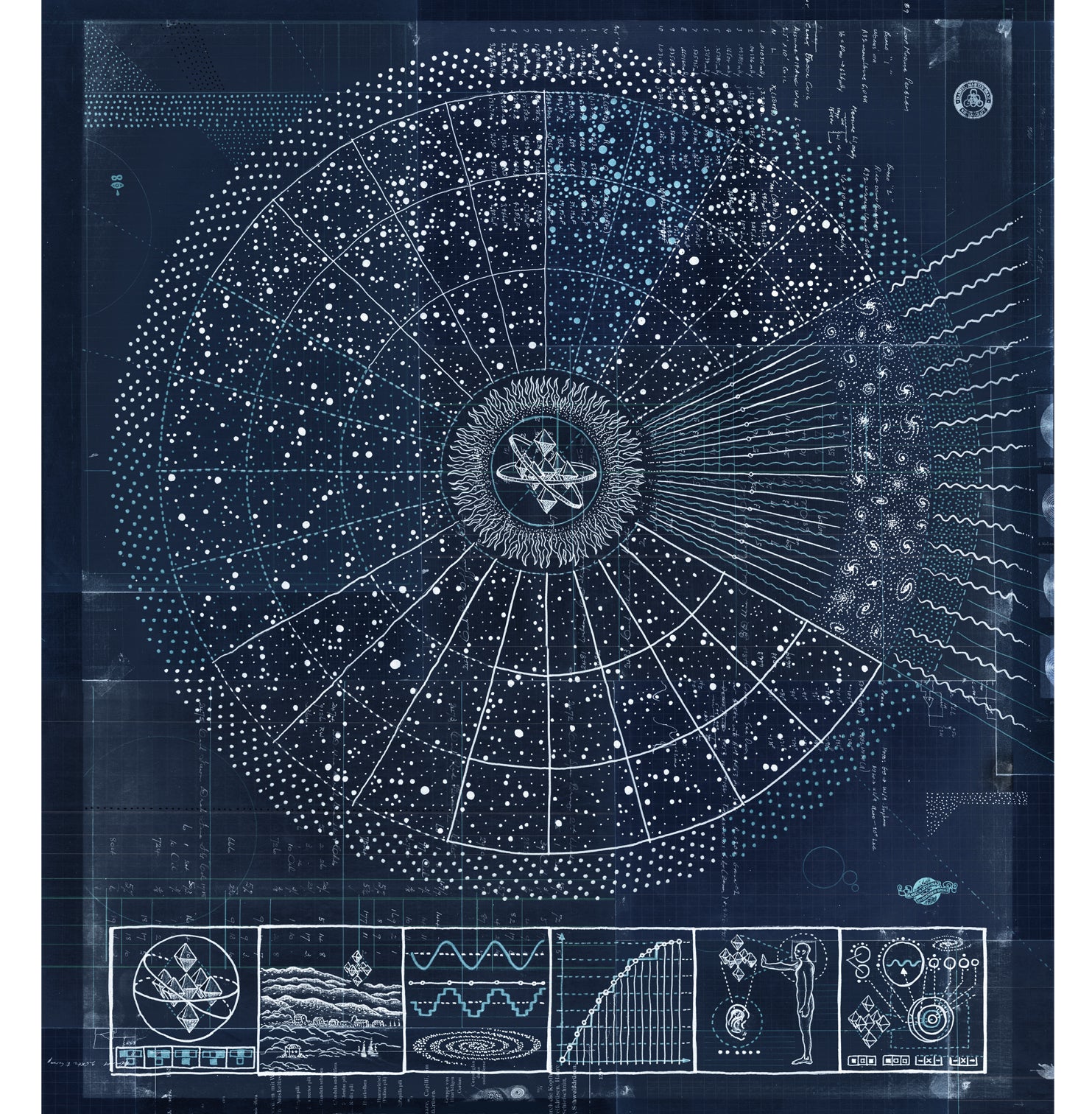 Universal Computer System, Archival Blue Print – Daniel Martin Diaz